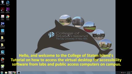 How To Access The Virtual Desktop on Campus Using NVDA - NJVID ...